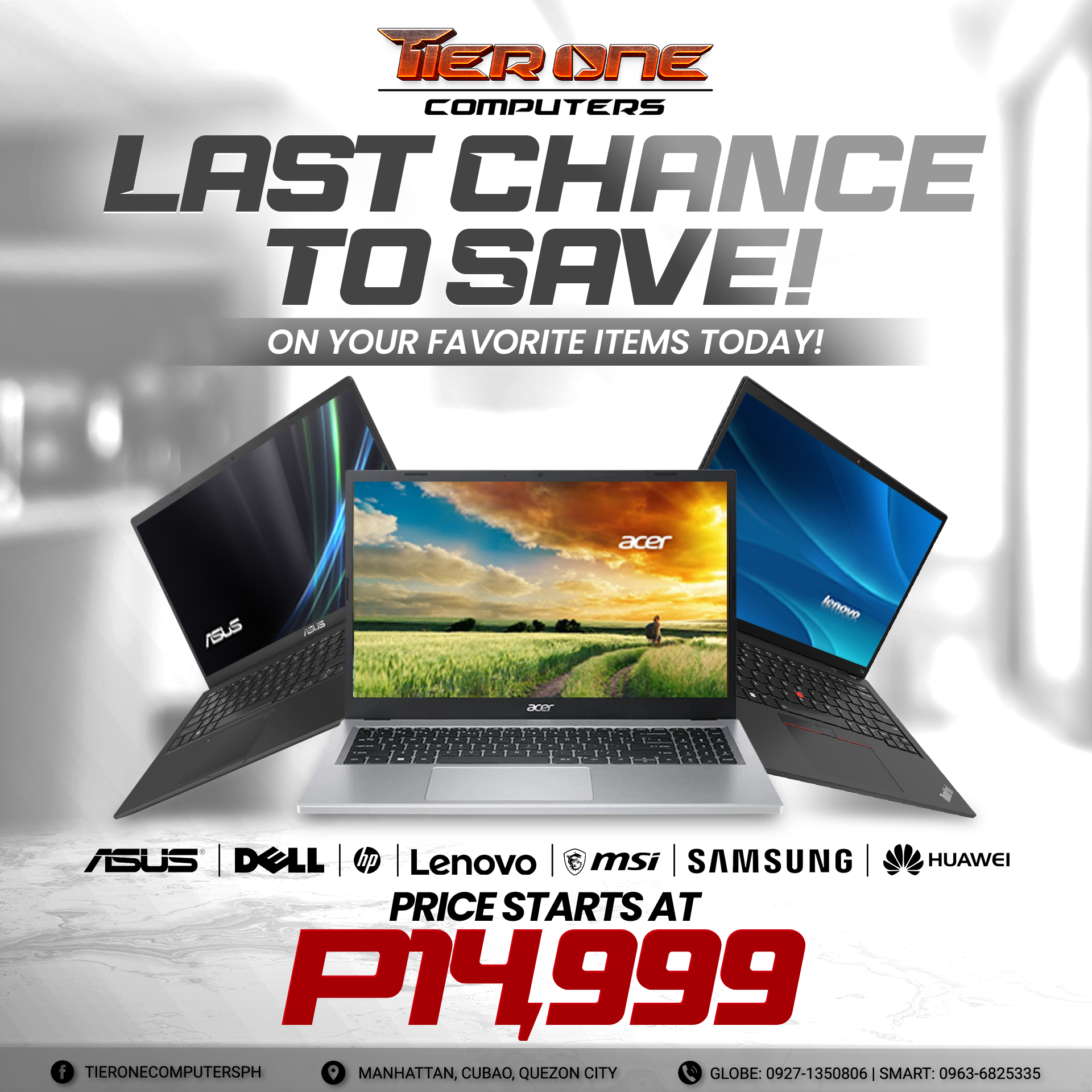 Mega Sale – Tier One Computers